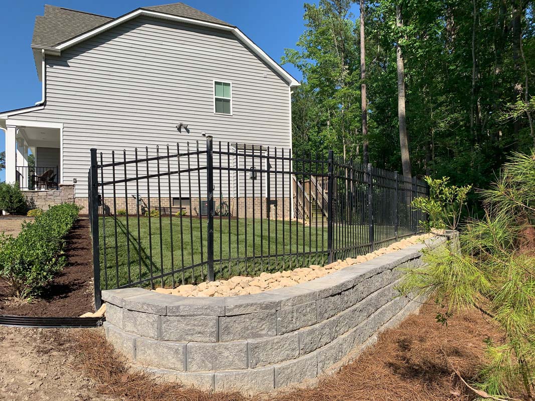 Backyard Renovation Eagle Harbor | Retention Wall, Muddy Yard