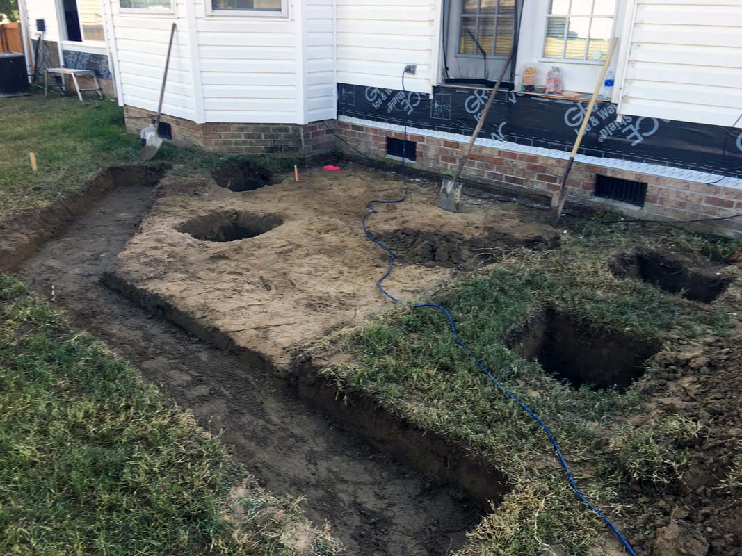 Backyard Patio Suffolk Virginia | Patio, Outdoor Lighting, Fire Pit