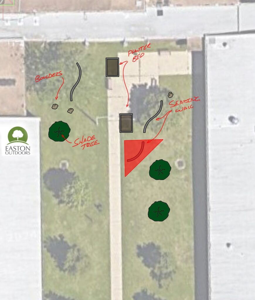 Middle School Courtyard Makeover - Easton Outdoors